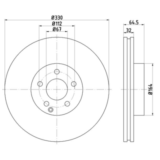 BRAKE DISC FRONT | Brake Discs | Brakes | Goldwagen